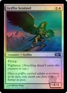 Griffin Sentinel | 2014 Core set English Foil Singles | Magic the Gathering