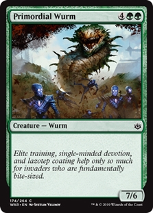 Primordial Wurm | War of the Spark English Regular Singles | Magic the ...